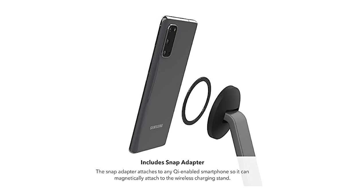 mophie Snap+ 2-in-1 Wireless Charger Stand & Pad - 15W MagSafe Qi