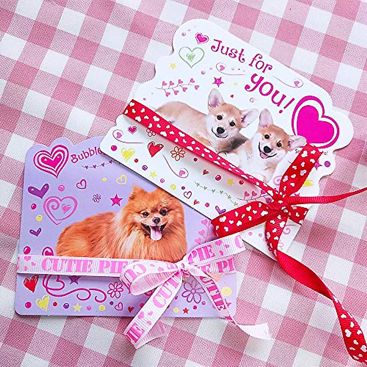 18 Rolls 100 Yards Valentine Ribbons Trims Printed Grosgrain Ribbons Multicolor Organza Ribbons Satin Ribbons 3/8″ Wide for Wedding Valentine’s Day Gift Wrapping DIY Crafts