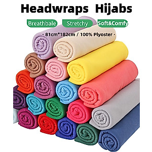 Harewom 4PCS Turban Head Wraps for Black Women African Hair Wraps Stretchy Headwraps Head Scarf for Women with Braids