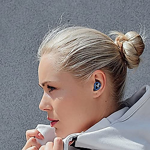 LILAJO Wireless Bluetooth Headset - True Stereo Binaural Earplugs with Light Magnetic Absorption - in-Ear Sports Headset - Noise Reduction Bluetooth Headset - Immersive Premium Sound