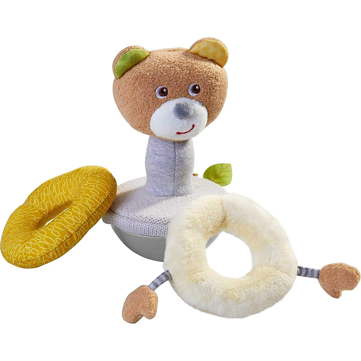 HABA Roly Poly Bear Soft Wobbling & Chiming Baby Toy