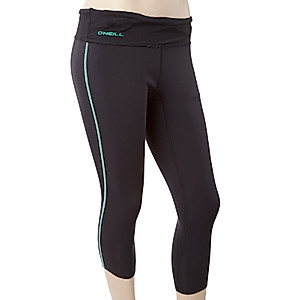 O'Neill Womens Supertech Neoprene Capri 16 Black/Seaglass (4837IS)