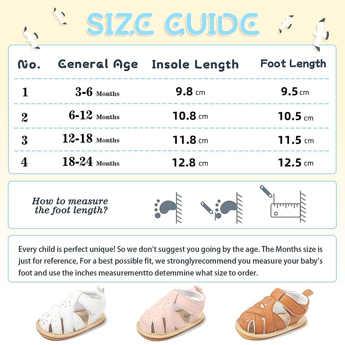 Babelvit Infant Baby Girl Boy Sandals Comfort Premium Summer Outdoor Casual Beach Shoes with Flower Bowknot Anti Slip Rubber Sole Newborn Toddler Prewalker First Walking Shoes