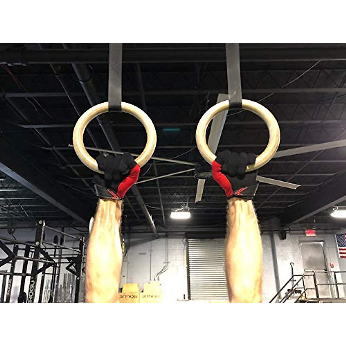 Gripad AIRFLOW CROSS-TRAINING GLOVES (Red, Large) | Vented Weight Lifting Gloves | Reduced Hot-hands | Great for Pull Ups, Cross-Training, Fitness, WODs, Weightlifting | Great for Men & Women