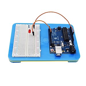Adeept Acrylic Arduino Holder Breadboard Holder, 2 in 1 Base Plate Case for Arduino UNO