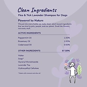 kin+kind Flea and Tick Spray and Shampoo Kit- Shampoo and Spray Set- Shampoo for Dogs, Spray for Dogs- for Tick and Flea Control Shampoo and Repel Spray- Lavender, 12 oz Each
