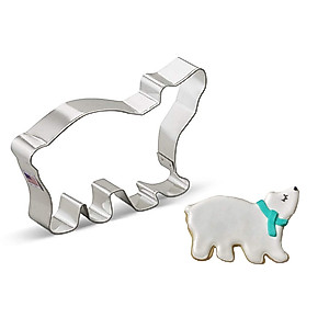 Polar Bear Cookie Cutter 5.75" Made in USA by Ann Clark