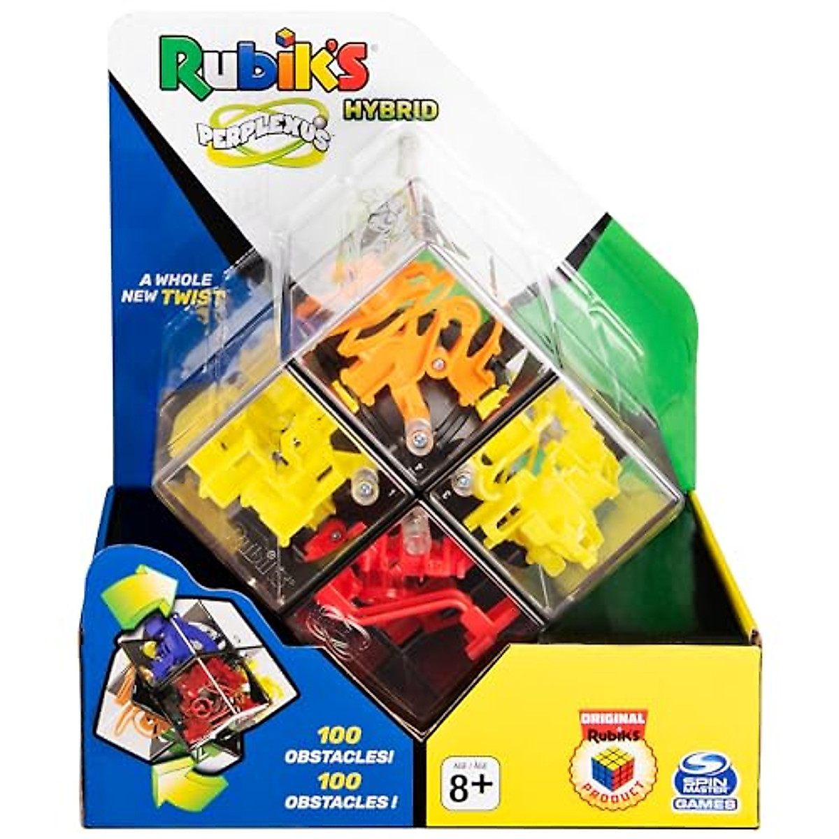 Rubik’s, Perplexus Hybrid 2 x 2 Gravity 3D Maze Game Brain Teaser Fidget Toy Puzzle Ball, for Kids & Adults Ages 8 and up