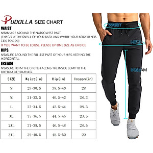 Pudolla Men's Lightweight Jogger Pants Workout Running Tapered Joggers for Men with Zipper Pockets for Athletic Travel Casual(Dark Grey X-Large)