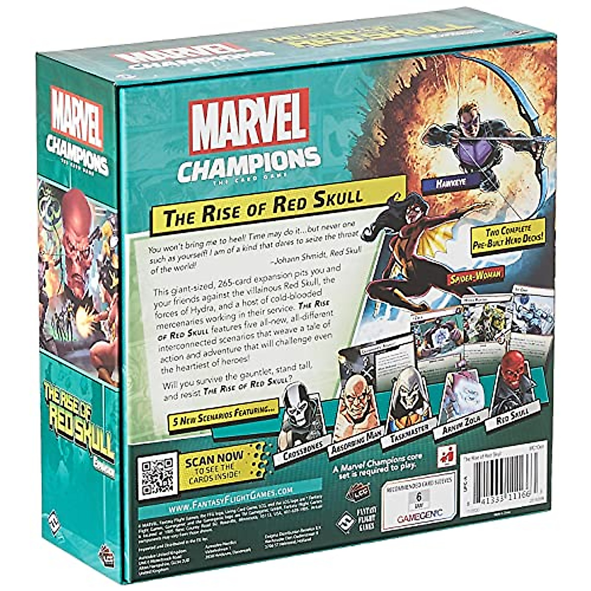 Marvel Champions The Card Game The Rise of Red Skull CAMPAIGN EXPANSION | Strategy Card Game for Adults and Teens | Ages 14+ | 1-4 Players | Avg. Playtime 45-90 Minutes | Made by Fantasy Flight Games