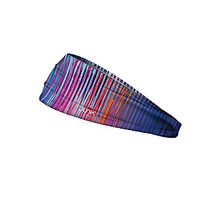 JUNK Brands Black Rock Rave Big Bang Lite Headband, Blue/Pink, One Size,BLACKROCKRAVE-BBL