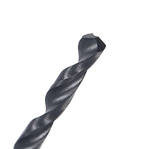 uxcell High Speed Steel Lengthen Straight Shank Twist Drill Bit Fully Ground Black Oxide 3mm Drill Diameter 100mm Total Length 55mm Drill Bit Length 6 Pcs