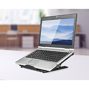 Youdepot Computer Stand,Laptop Stand for Desk Mesh Ventilated Adjustable Laptop Stand for Laptop / iPad / Tablet and More (Black)