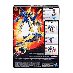 Power Rangers Dino Mosa Razor Zord for Kids Ages 4 and Up Morphing Dino Robot Zord with Zord Link Mix-and-Match Custom Build System