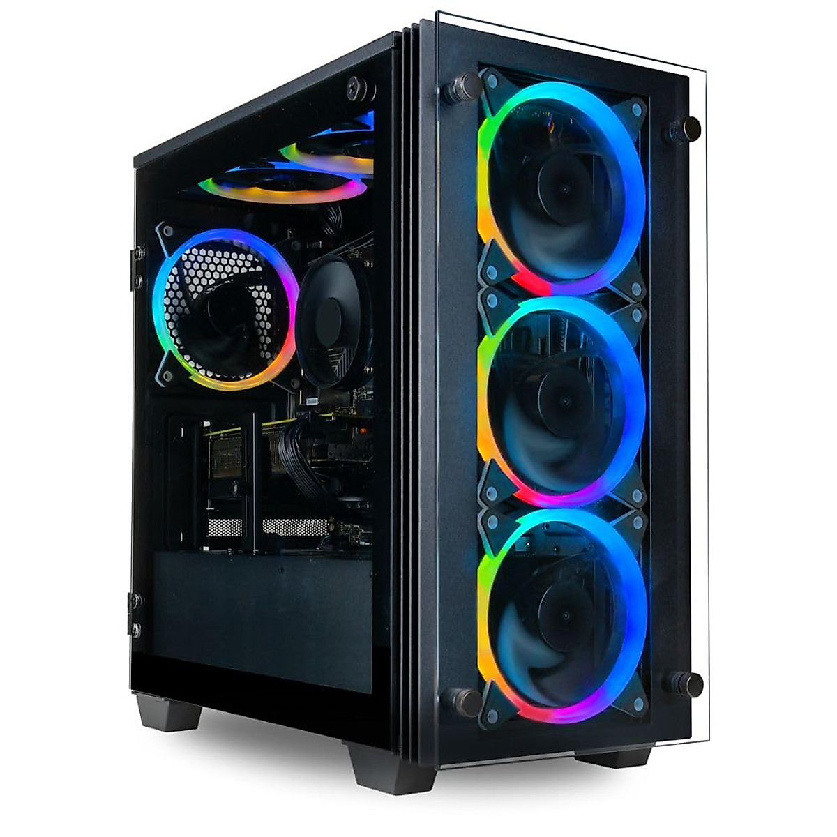 Empowered PC Stratos Micro Gaming Desktop - AMD Ryzen 5 5600G, 16GB DDR4 RAM, 512GB NVMe SSD, WiFi, Windows 11 Home - RGB Gamer Business Student Computer