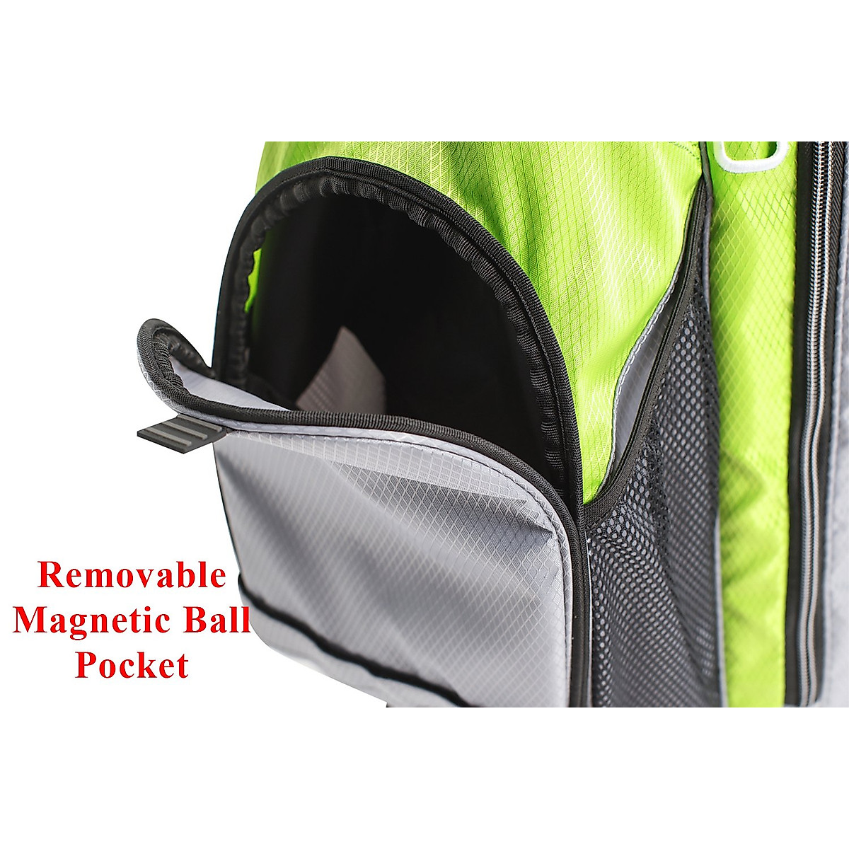 IZZO Golf Lite Grey/Lime/White Walking Ultra Light Perfect with Dual Straps for Easy to Carry Golf Bag