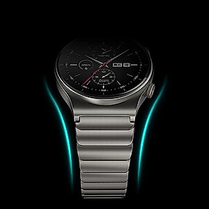 VeveXiao Strap Compatible with Huawei Watch 3/3 pro/ GT 46mm/GT2 Pro/GT2 46mm, 22mm Stainless Steel Replacement Strap for Samsung Galaxy Watch 46mm/Galaxy watch 3 45mm/Gear S3 Band (Titanium Grey)