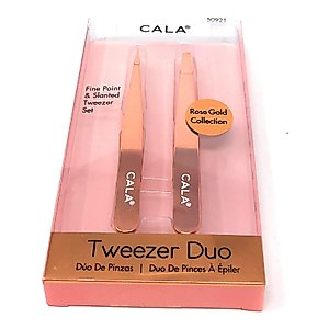 Cala Rose gold tweezer duo