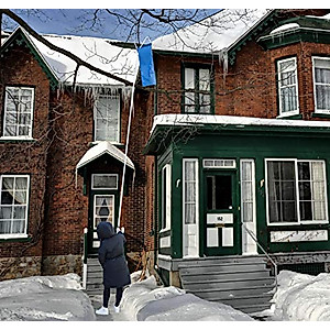 Rooftop Rake Snow Remover, Extendable, Lightweight, Aluminum Handle Extends Up to 21 Feet