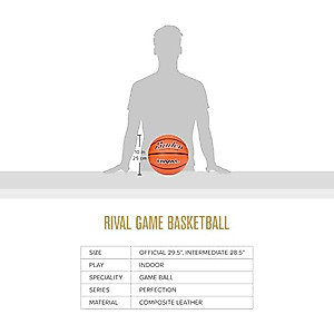 Baden Rival Game Basketball - Size 7 (29.5"), Orange