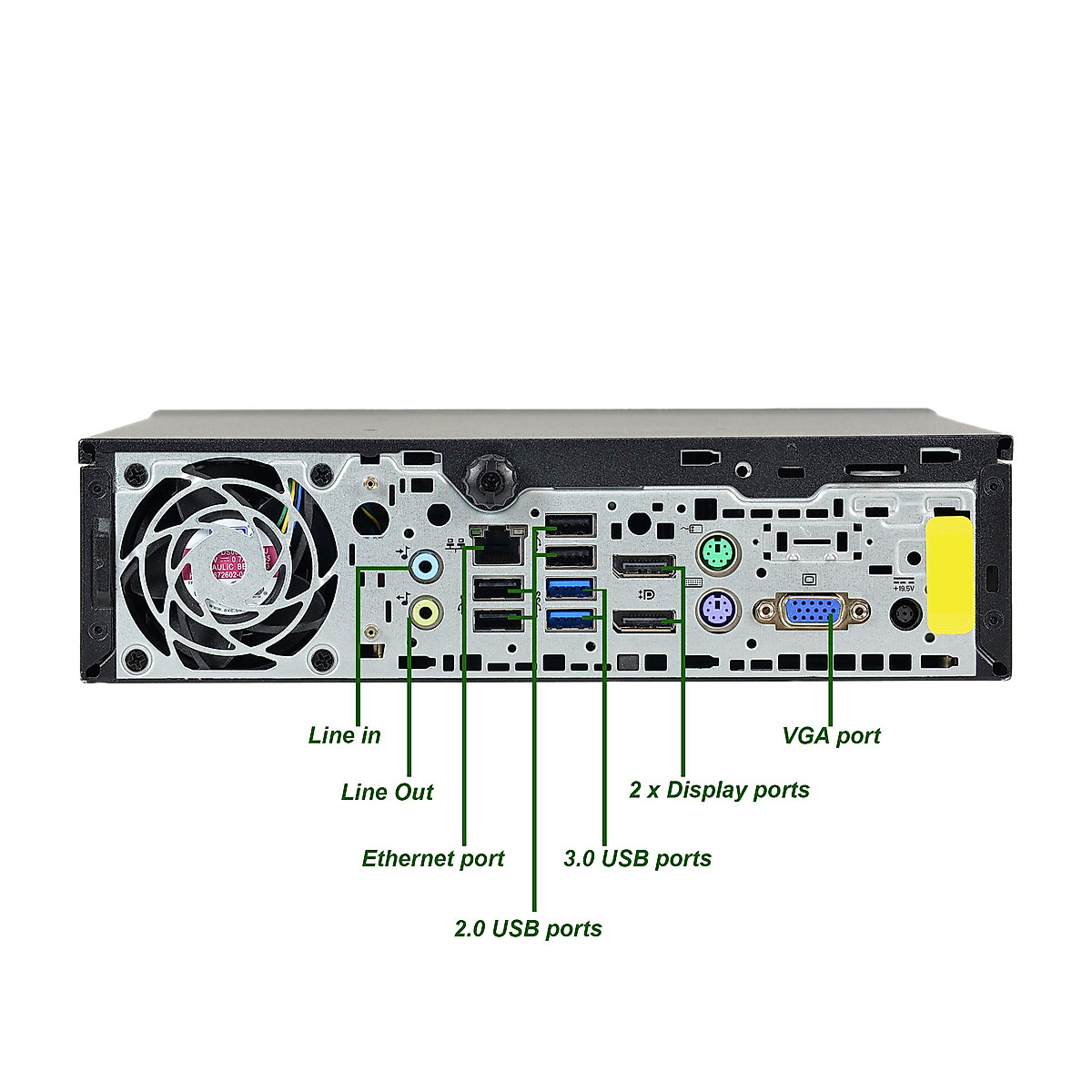 HP 800 G1 Ultra Small Desktop Computer PC, Intel Core i5 Processor, 16GB Ram, 120GB SSD, 1TB Hard Drive, HP 22 Inch Monitor,WiFi & Bluetooth, 16GB Flash Drive, Windows 10 Pro (Renewed)