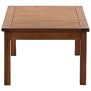 MBFLUUML Patio Dining Sets, Lawn Garden Backyard Deck Patio Table and Chairs, 4 Piece Patio Lounge Set Solid Acacia Wood Suitable for Patio, Porch, Backyard, Balcony.