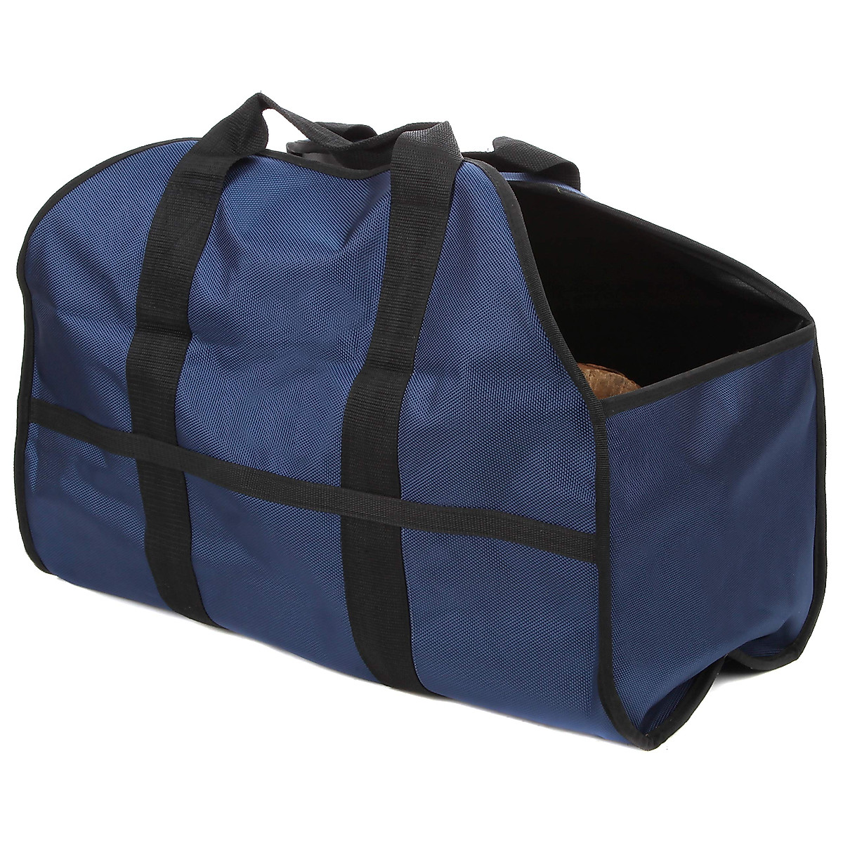 SC Lifestyle Premium Firewood Log Carrier- Wood Tote (Navy Blue)