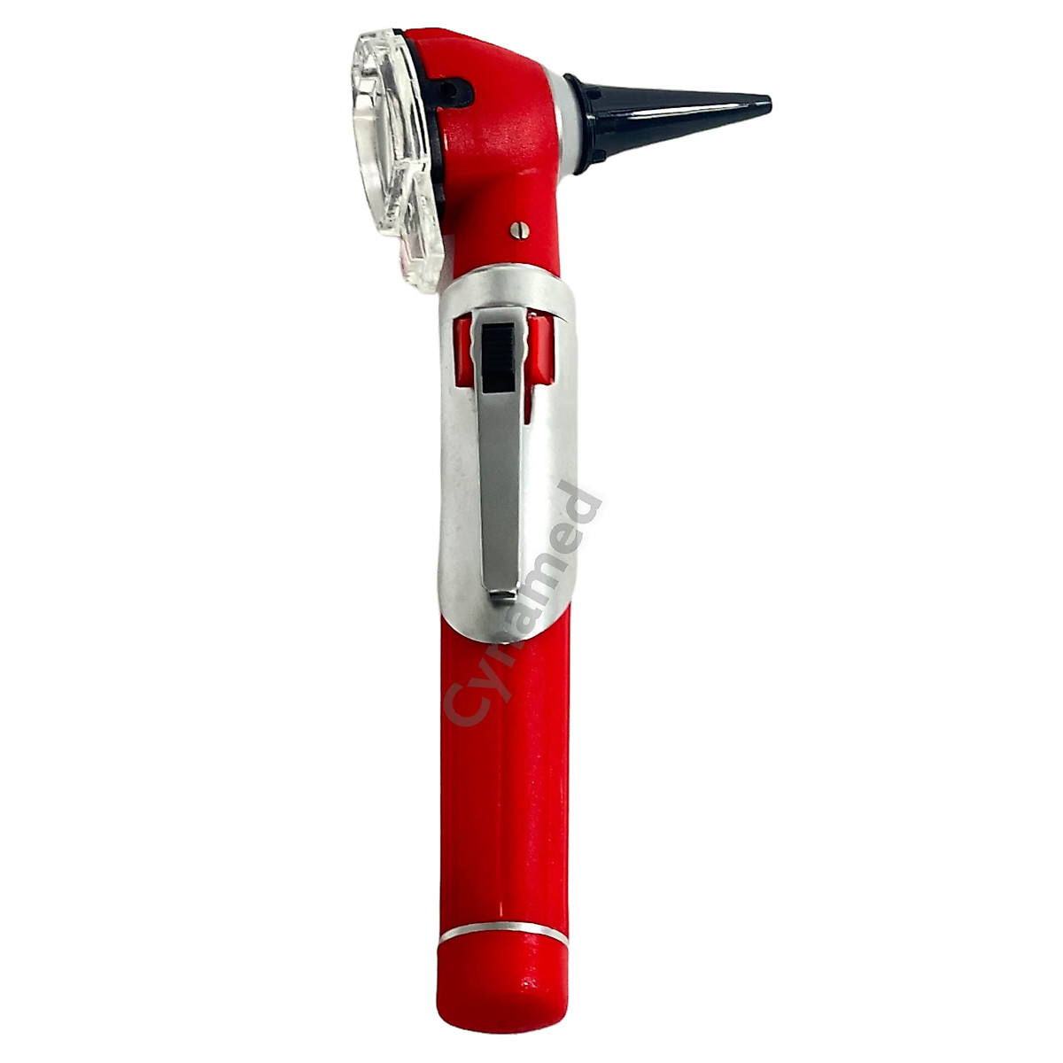 Premium Fiber Optic Otoscope Mini Pocket Red Ent Diagnostic Set 1 Bulb