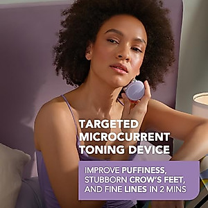 FOREO BEAR Mini Microcurrent Facial Device - Face Sculpting Tool - Firm & Contour - Reduce Double Chin - Non-Invasive - Increases Absorption of Facial Skin Care Products - Lavender