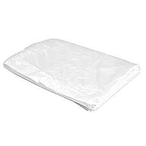 Fangkun Pack of 50 Garment Bag Transparent Clothing Dust Cover Dustproof Hanging Clothes for Dry Cleaner, Home Storage,Travel, Clothes Storage Closet 60 × 90 cm