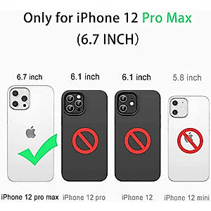 LOVE BEIDI Design for iPhone 12 Pro Max Waterproof case 6.7'', Full Body Shockproof case for iPhone 12 Pro Max Case with Screen Protector, Dust Proof Phone Case Cover for iPhone 12 Pro Max (Black)