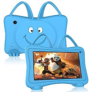 Kids Tablet 7" Android Toddler Tablet for kids 32GB Wifi Learning Tablet with Parent Control, Kid App Preinstalled, Educational games, Set time limits, Netflix, Youtube, ages 3-14 Boy Girl, Blue