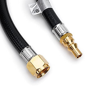 Stanbroil 12 Feet RV Connection Hose, 3/8 Female Flare x 1/4 Full Flow Quick-Connect Male Plug