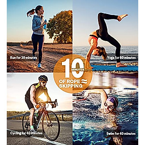 Weighted Jump Rope for Fitness - 3LB Heavy Jump Ropes for Exercise, Weighted Adult Skipping Rope for Women & Men, Workout Battle Rope For Gym Training, Home Workout,Total Body Workouts