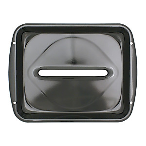 Range Kleen 2 Piece Heavy Duty Porcelain Full Size Convection Broiler Pan 16 by 12.75 by 1.74 Inches