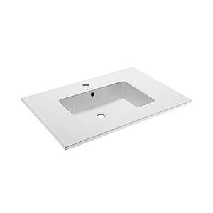 Swiss Madison Well Made Forever SM-VT328 Voltaire Vanity Top Sink, Glossy White