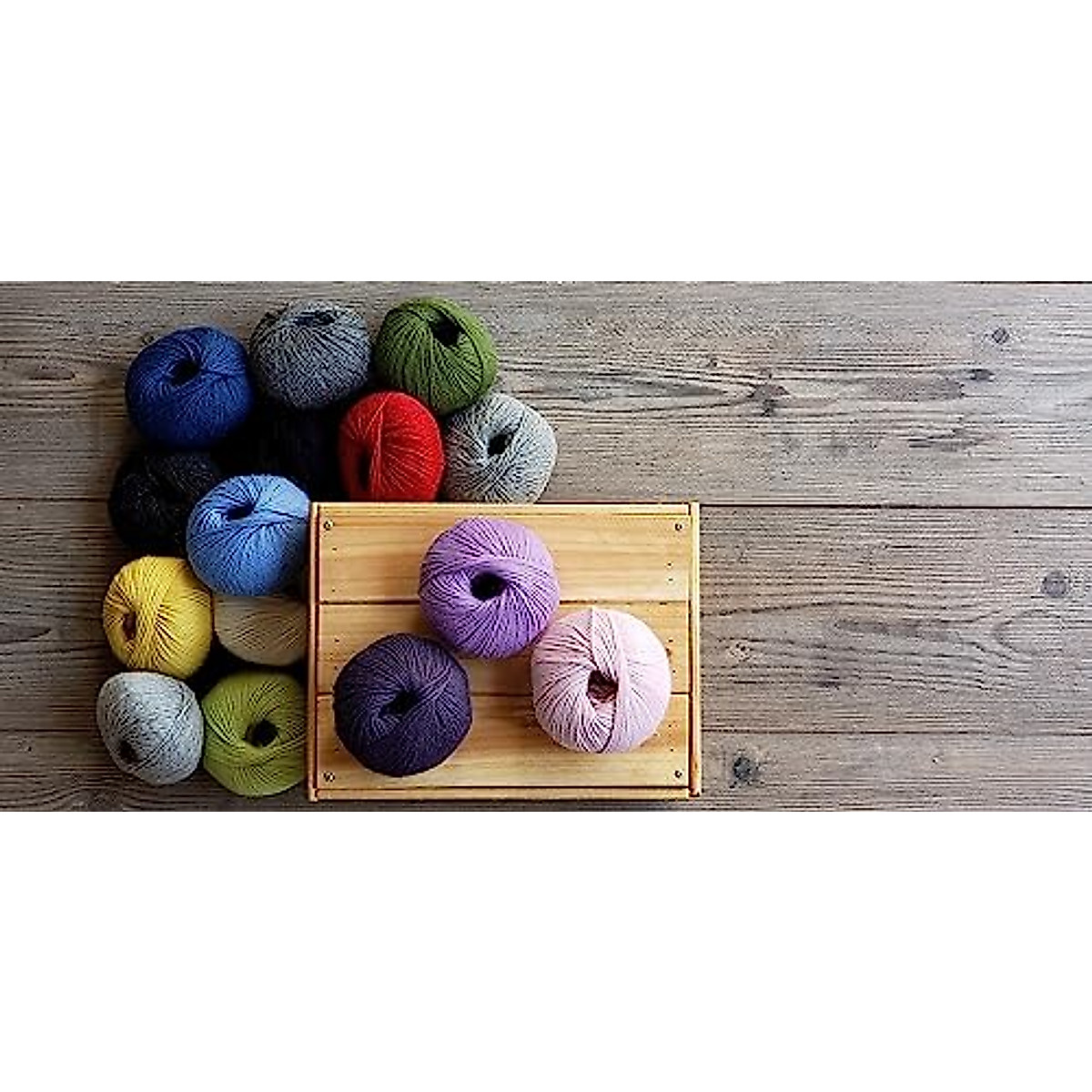 100% Alpaca Yarn Wool Set of 3 Skeins DK Worsted Weight - Heavenly Soft and Perfect for Knitting and Crocheting (Azure Blue, DK/Worsted)