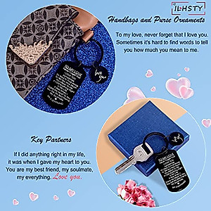 To My Love Anniversary Keychain for her him, Valentines Anniversary Birthday Meaningful Gifts for Boyfriend Girlfriend Husband Wife. Greeting Card Love Keyring for Men Women Lover Soulmate3