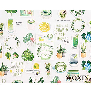 WOXIN Kawaii Sticker Set for Teens/Grils Waterproof Vinyl Stickers (6 Set, 400 Pieces)
