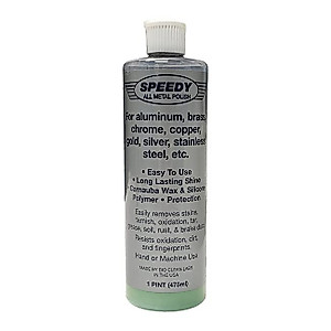 Speedy Metal Polish, The Original Industrial Metal Polishing Compound - 32 oz. Bottle (Liquid) C