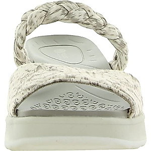 BZees Womens New Wave Slide Sandal Natural Ikat Print 7 M