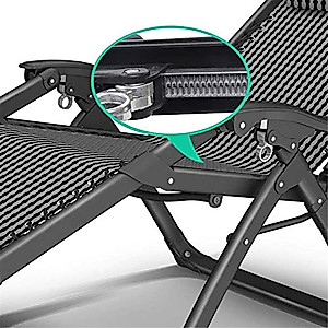 XZGDEN Lightweight Sun Lounger Reclining Lounge Chair Garden Outdoor Terrace Thick Padded Thickened Multiple Positions (Color : 1)