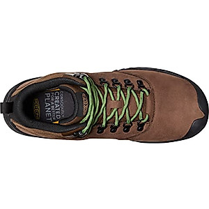 KEEN Men's NXIS Explore Mid Height Waterproof Fast Packing Hiking Boots, Bison/Campsite, 8.5