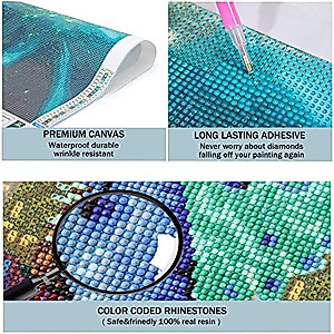 QAZWSX Diamond Painting Kits for Adults Kids, Heart Anatomy Art 5D DIY Diamond Embroidery Flower Cross Stitch Hand Mosaic Doctor Decor-30x40cm