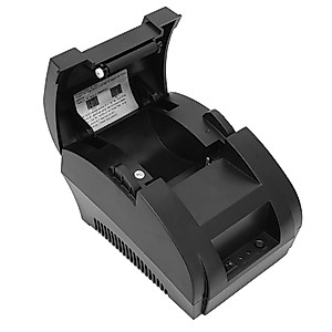 Bluetooth Thermal Label Printer, Shipping Label Printer with 90 mm/s High Speed, TPH Coating Black Label Print Tool, Desktop Sticker Printer for Mobile Office, Traveling, Daily Calendars(US)