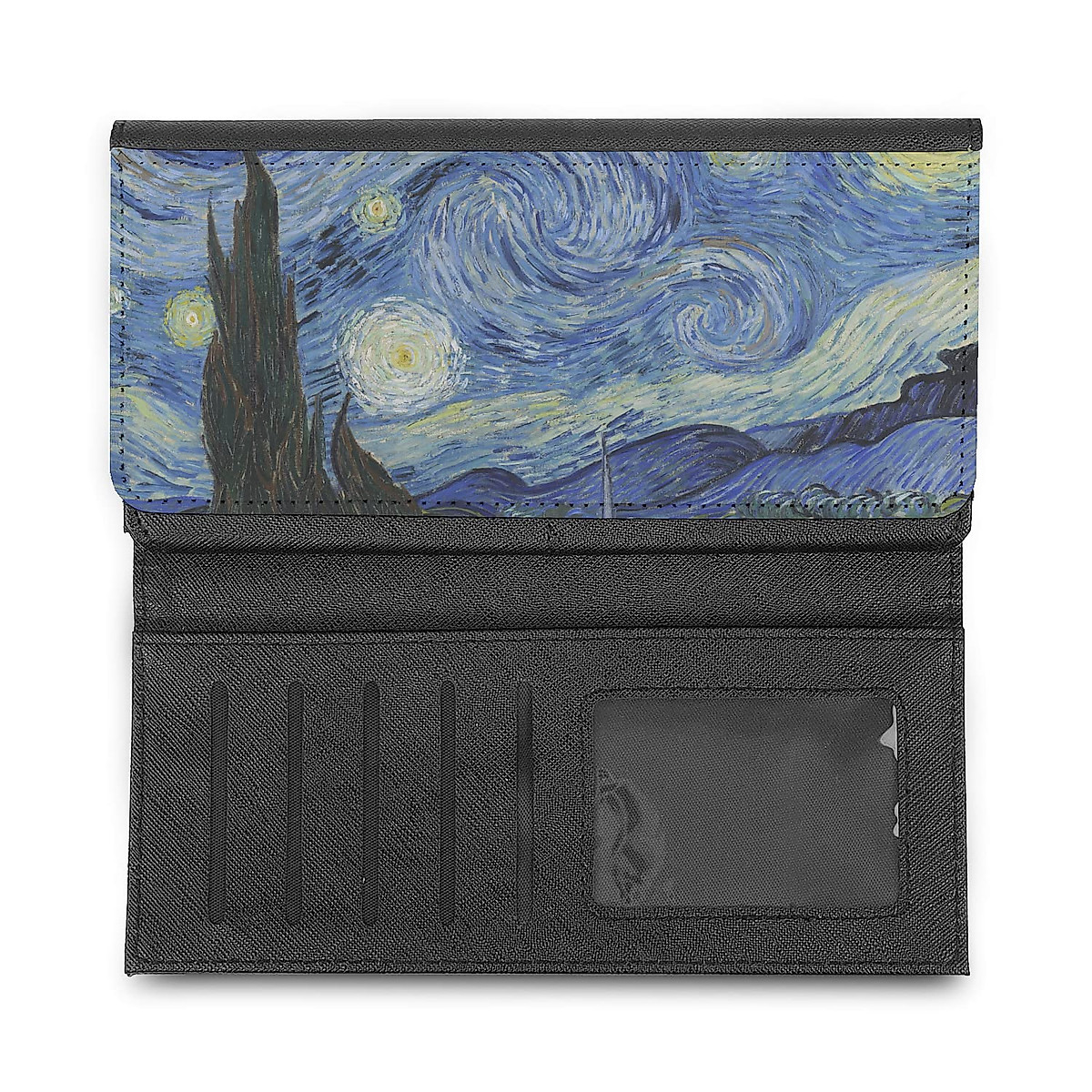 The Starry Night (Van Gogh 1889) Leatherette Ladies Wallet