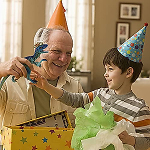 SIENON Dinosaur Figure Toys, Triassic Jurassic Dinosaur Toy 7 Inch, Educational Realistic Eoraptor Dinosaur Model Plastic Hand-Painted Dinosaur Figurine Toy for Dinosaur Party Cake Topper Decoration