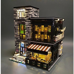 General Jim's Pub and Restaurant City Modular Building Blocks Toy Bricks Set Two Level Amazingly Detailed Building Bricks MOC Toy Set - for Teens and Adults
