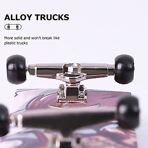 BRAVORD Professional Complete Wooden Fingerboard 32/34mm 5-Ply Maple Finger Skateboard with Upgraded Components (M-King)