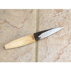 Crude - 3 Inch Asian Paring Knife - Carbon Steel - Thin, Light, SHARP !